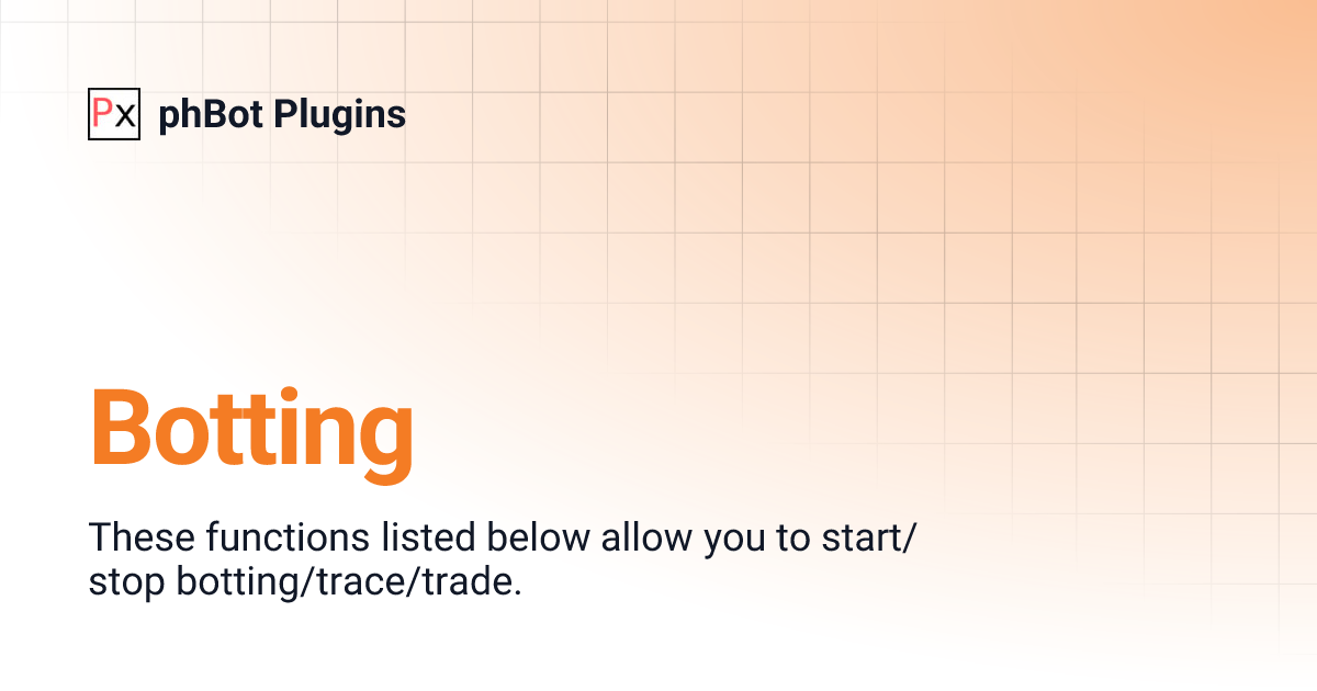 Botting | phBot Plugins