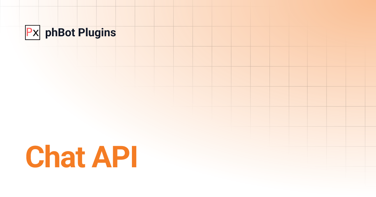Chat API | phBot Plugins