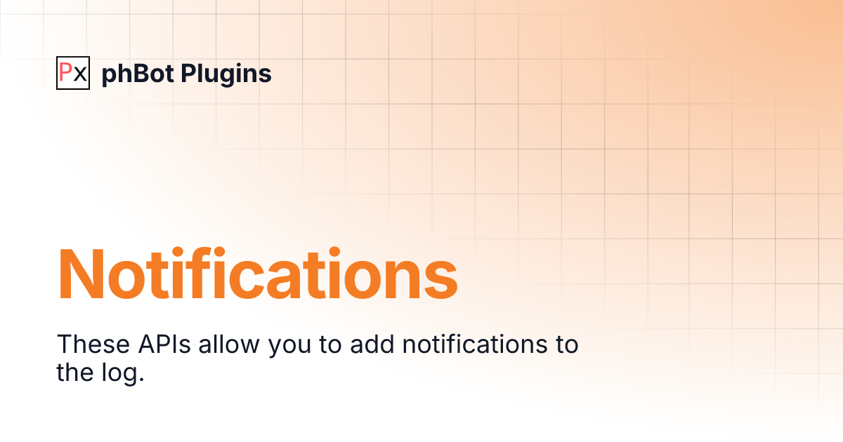 Notifications | phBot Plugins